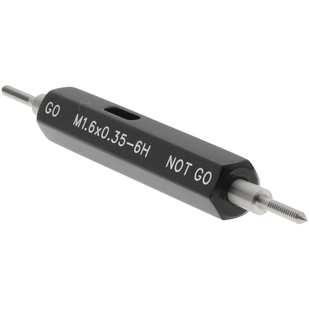 SPI - Plug Thread Gage: M1.6x0.35 Thread, 6H Class, Double End, Go & No Go | MSC Direct