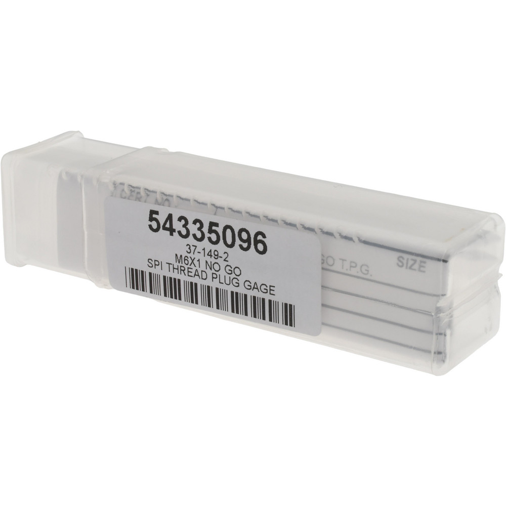 SPI - Plug Thread Gage: M6x1 Thread, 6H Class, Single End, No Go | MSC Direct