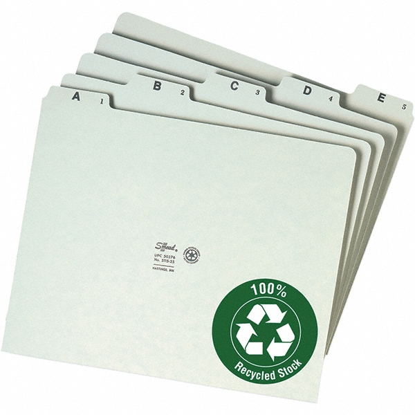 SMEAD - 8-1/2 x 11" 25 Tabs, Unpunched, Preprinted Numeric Divider ...