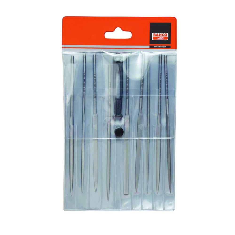 Bahco - File Sets: File Set Type: Needle; Built-In Handles: No; Grade ...