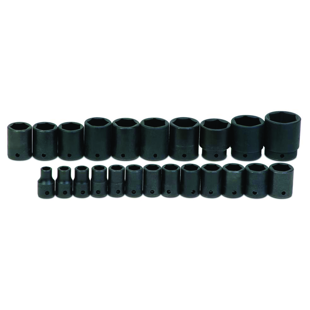 Williams - Socket Set: Impact, 23 Pc, 1/2" Drive | MSC Direct