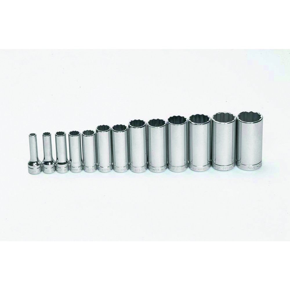Williams - Socket Set: Deep, 13 Pc, 3/8" Drive | MSC Direct