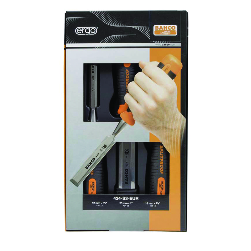 Bahco - Chisel Sets: Set Type: Wood Chisel Set; Body Material: Steel ...