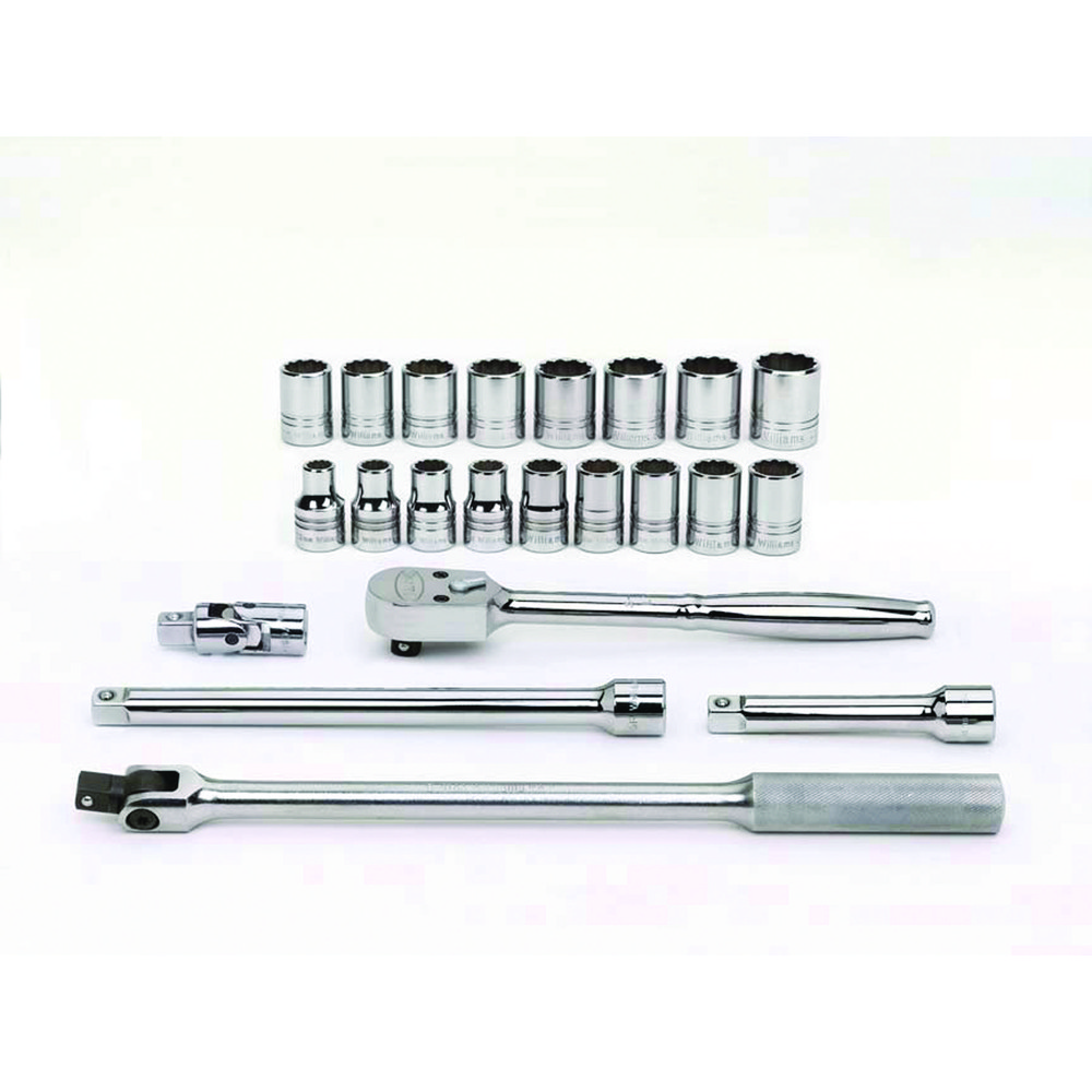 Williams - Socket Set: 22 Pc, 1/2" Drive | MSC Direct