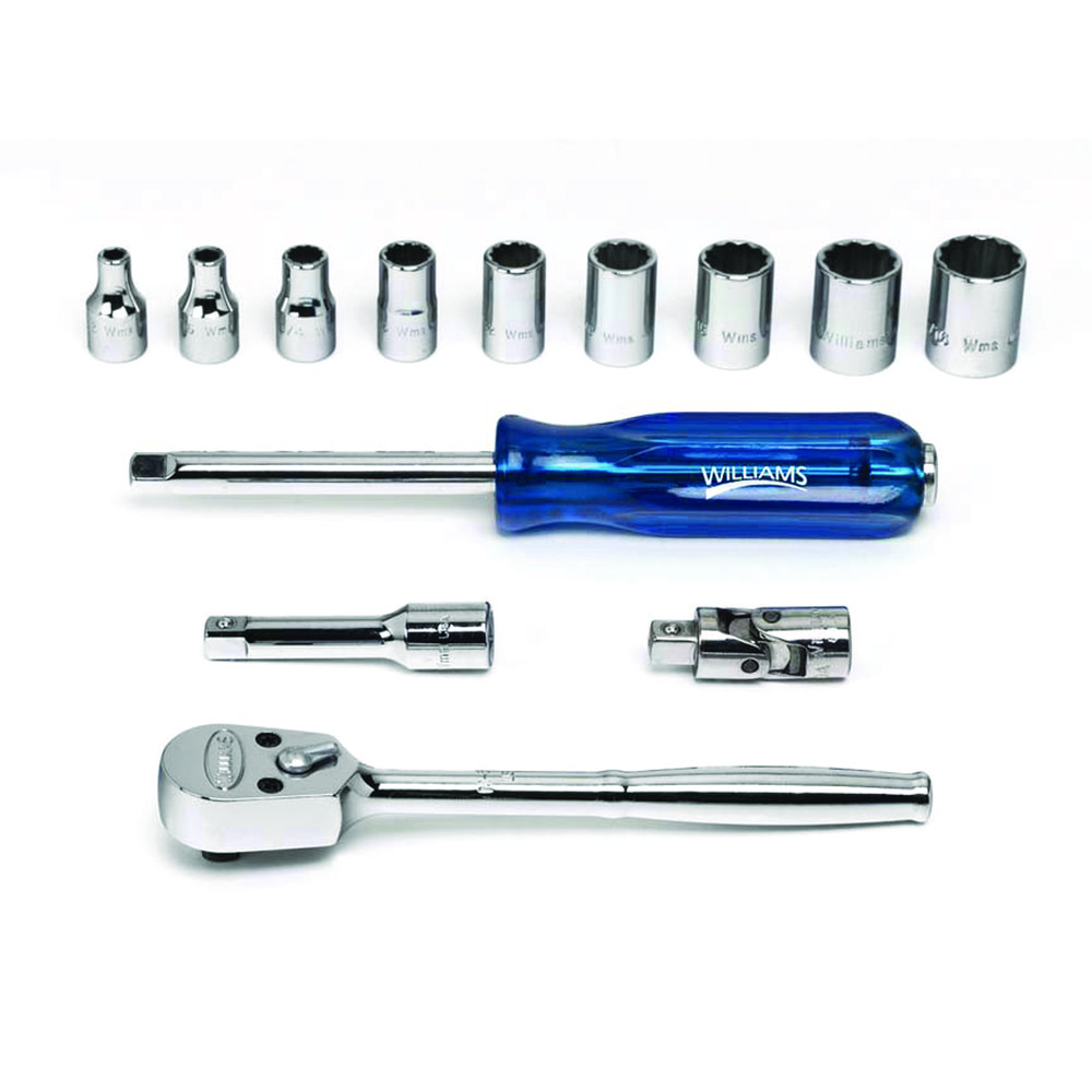 Williams - Socket Set: 13 Pc, 1/4" Drive | MSC Direct