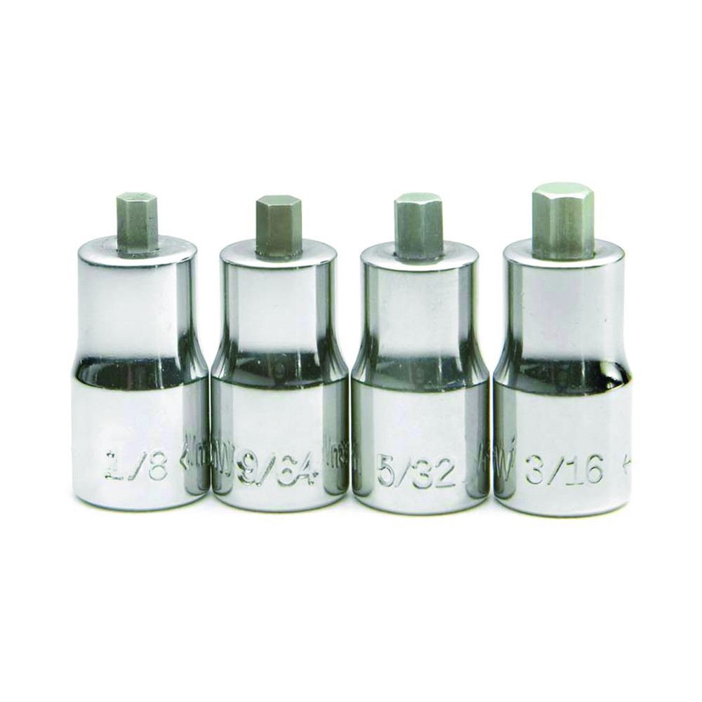 Williams - Socket Set: Hex Bit, 4 Pc, 1/4" Drive | MSC Direct