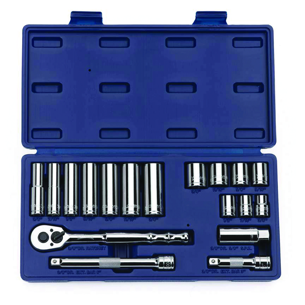 Williams - Socket Set: Socket Set, 18 Pc, 3/8" Drive | MSC Direct