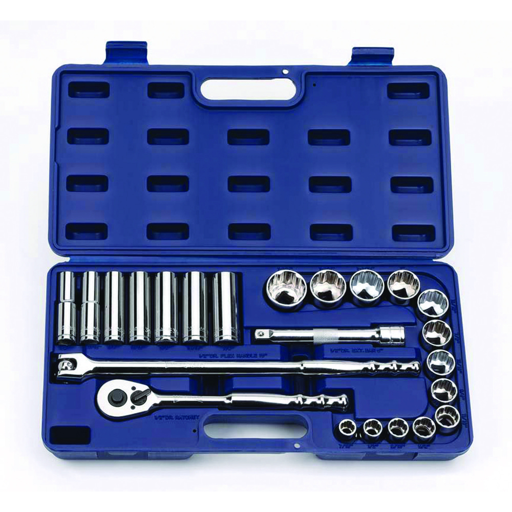 Williams - Socket Set: Socket Set, 23 Pc, 1/2" Drive | MSC Direct