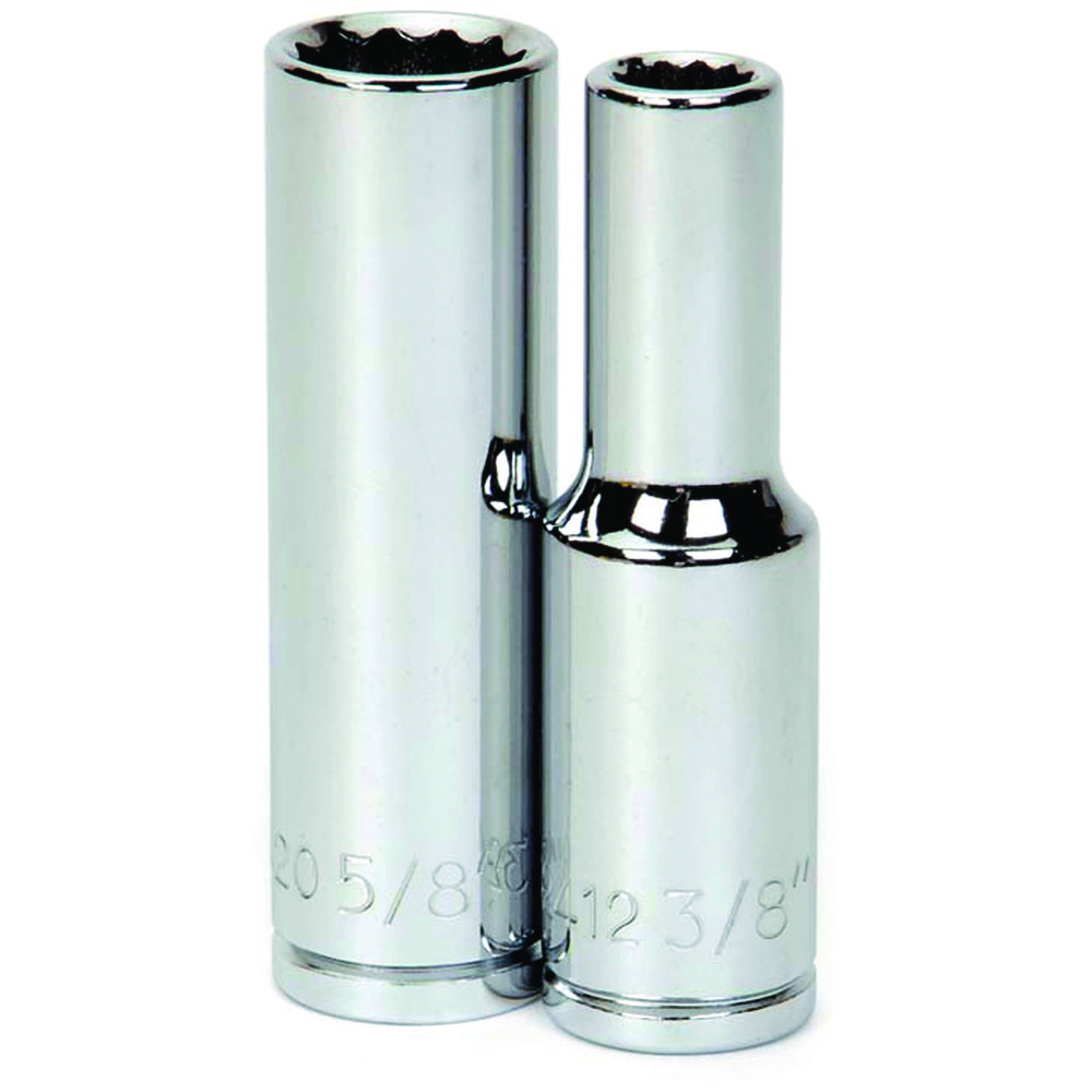 Williams - Deep Hand Socket: 1/2" Drive, 7/16" Socket, 12-Point | MSC ...