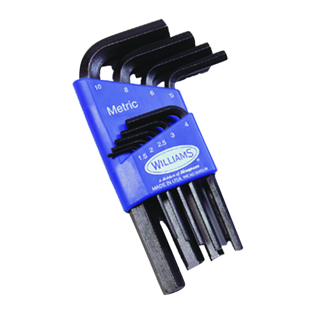 Williams - 7PC 1.5-6MM BLK OXIDE SHORT HEX KEY SET | MSC Direct