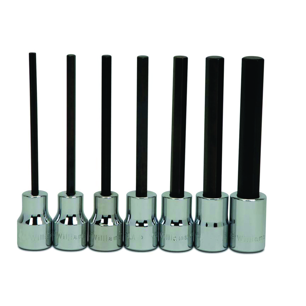 Williams - Socket Set: Hex Bit, 7 Pc, 3/4" Drive | MSC Direct