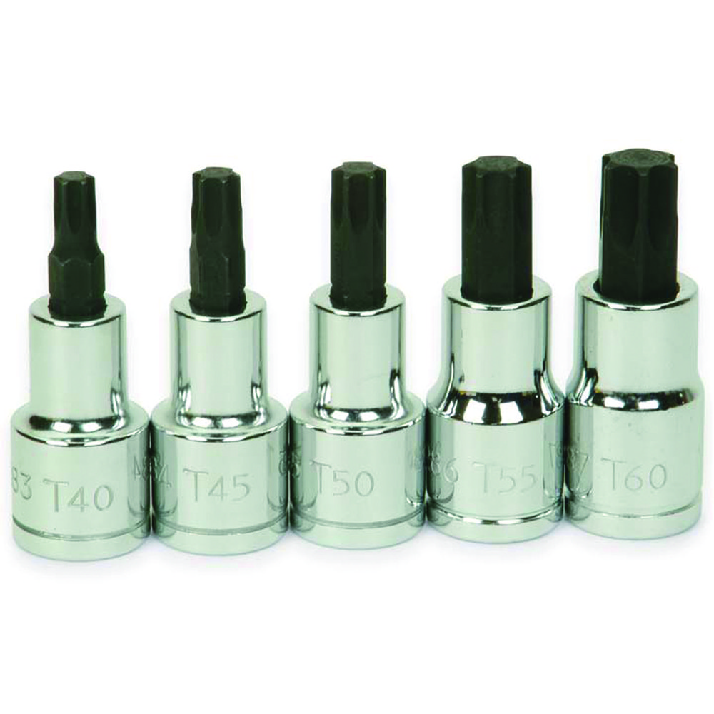 Williams - Socket Set: Torx Bit, 5 Pc, 1/2" Drive | MSC Direct