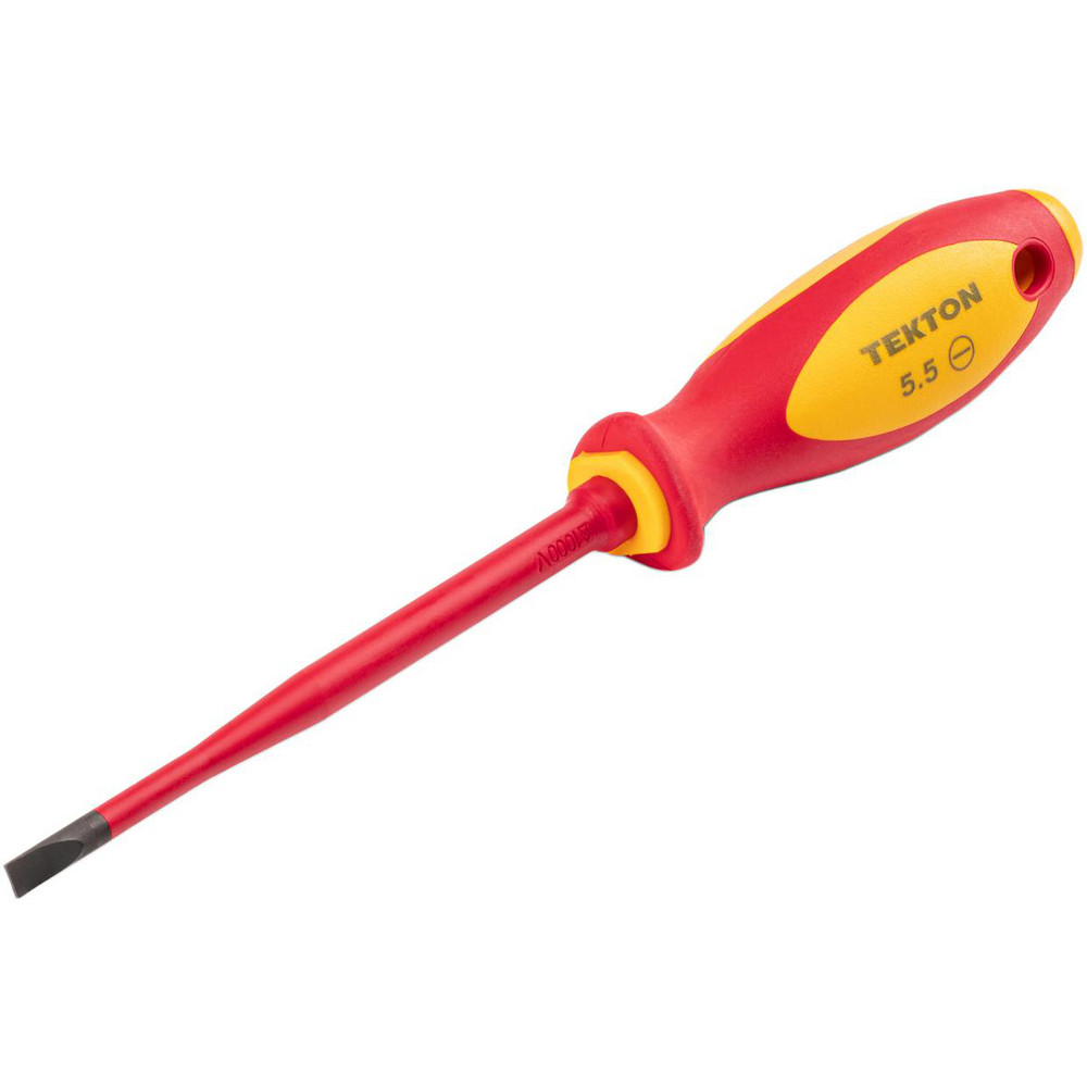 Tekton - Slotted Screwdrivers: Blade Width (mm): 5.50; Blade Length ...