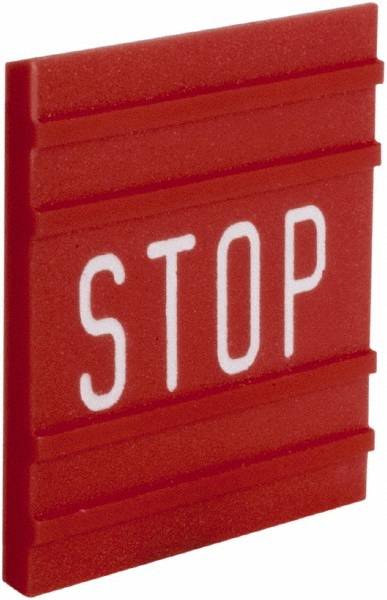 Square D - Legend Plate - Stop | MSC Direct