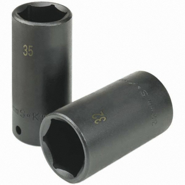 SK - Impact Socket: 1/2" Drive, 27 mm Socket, Hex Drive | MSC Direct