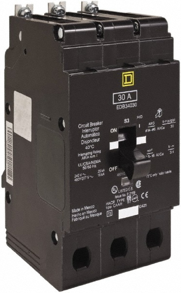 Square D - Circuit Breakers: Circuit Breaker Type: Miniature; Amperage ...