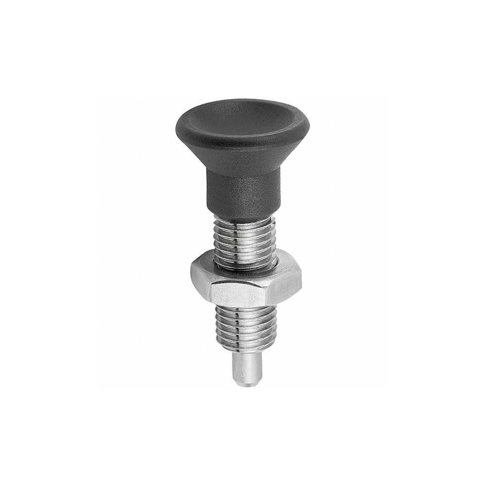 KIPP - M8x1, 21mm Thread Length, 4mm Plunger Dia, Hardened Locking Pin ...