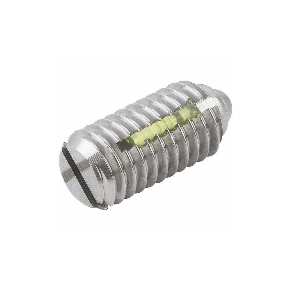 KIPP - Threaded Spring Plunger: M4, 0.3543" Thread Length, 0.0709" Dia ...
