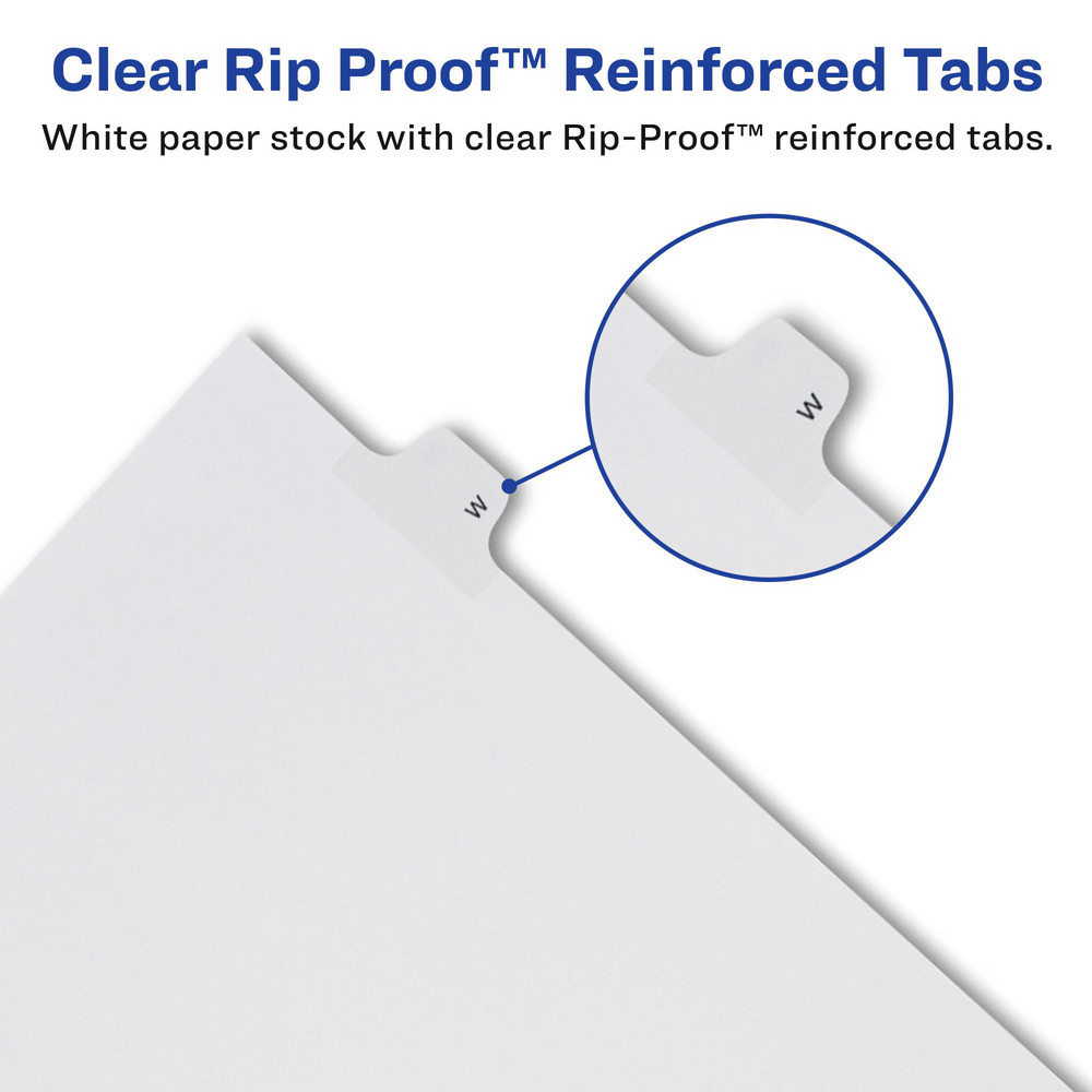AVERY - 11 x 8 1/2" T Label, 1 Tabs, Unpunched, Preprinted Divider ...