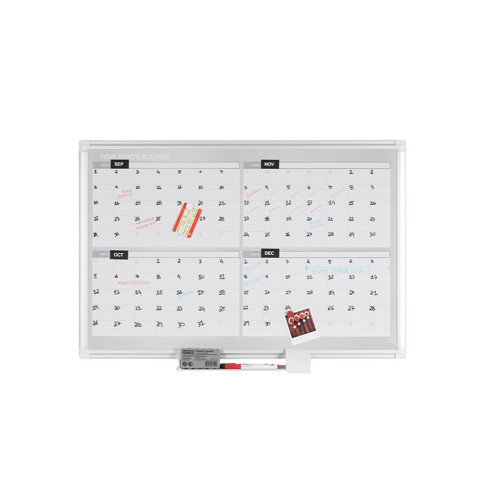 MasterVision - 24" High x 36" Wide Magnetic Dry Erase Calendar | MSC ...