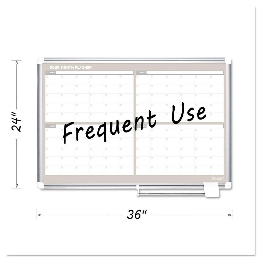 MasterVision - 24" High x 36" Wide Magnetic Dry Erase Calendar | MSC Direct