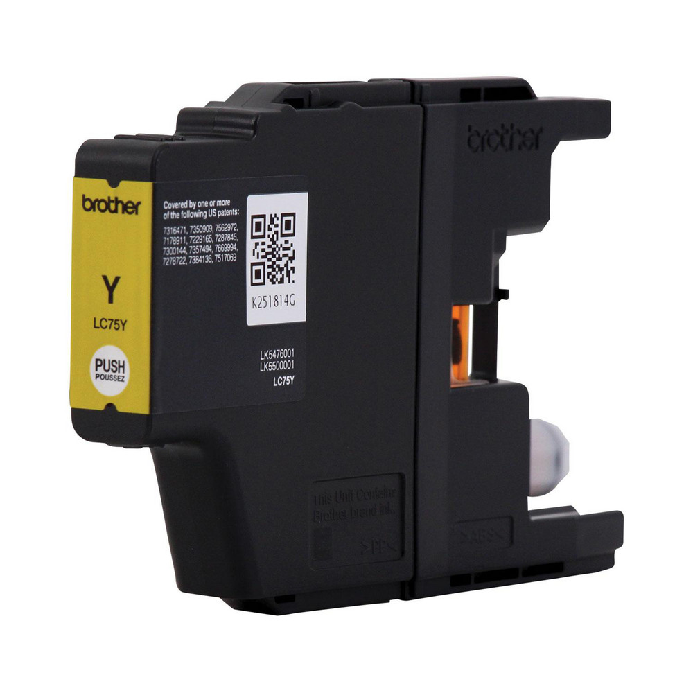 Brother - Brother LC75Y Innobella High-Yield Ink, Yellow | MSC ...