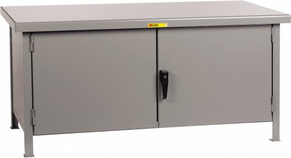 Little Giant - 72 Wide x 36" Deep x 34" High, 7 Gauge Steel Workbench ...