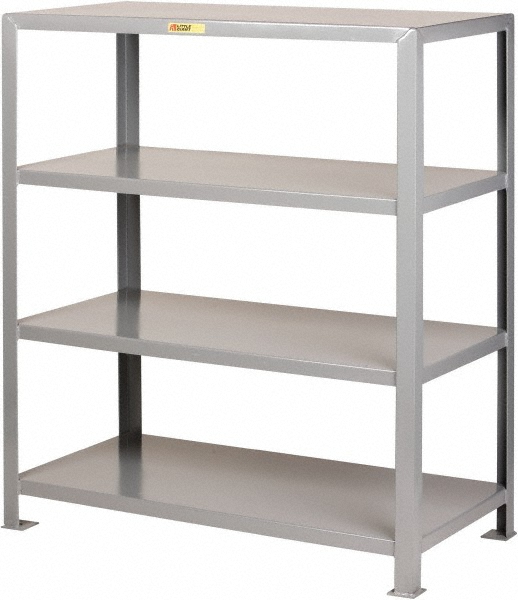 Little Giant - 4 Shelf Starter Heavy-Duty Open Steel Shelving ...