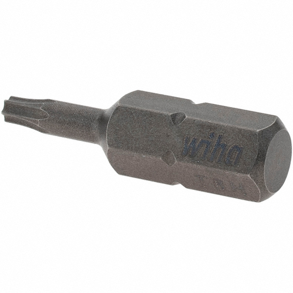 Wiha - 1/4" Drive T8 Tamperproof Torx Screwdriver Bit - 54776745 - MSC ...
