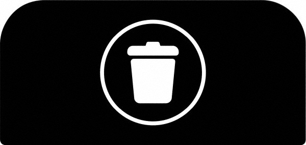 Rubbermaid - Trash Can Decal Message: Landfill | MSC Direct