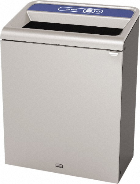 Rubbermaid - Decorative Indoor Waste Receptacle: 45 gal, Rectangle ...