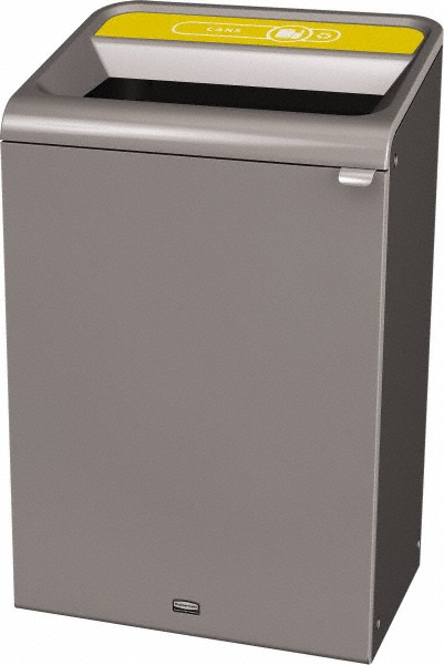 Rubbermaid - Decorative Indoor Waste Receptacle: 33 gal, Rectangle ...