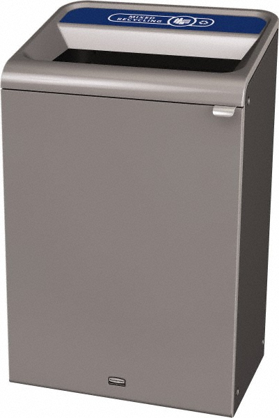 Rubbermaid - Decorative Indoor Waste Receptacle: 33 gal, Rectangle ...