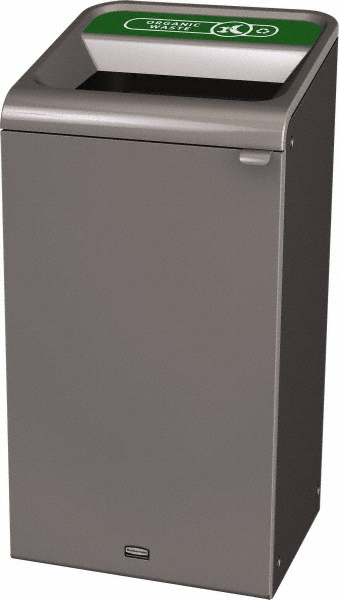 Rubbermaid - Decorative Indoor Waste Receptacle: 23 gal, Rectangle ...