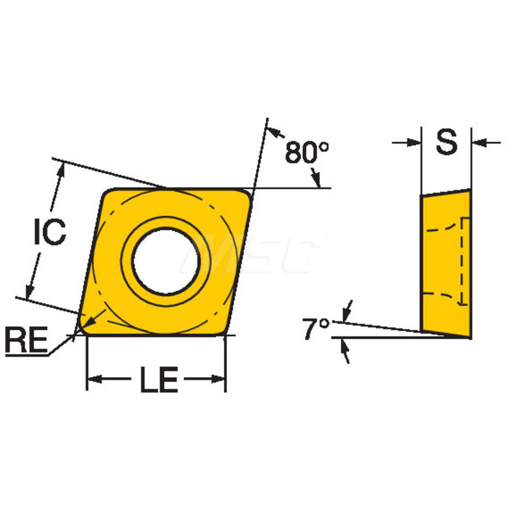 Sandvik Coromant - Turning Insert: CCMT32.50-WF 1125, Carbide | MSC Direct
