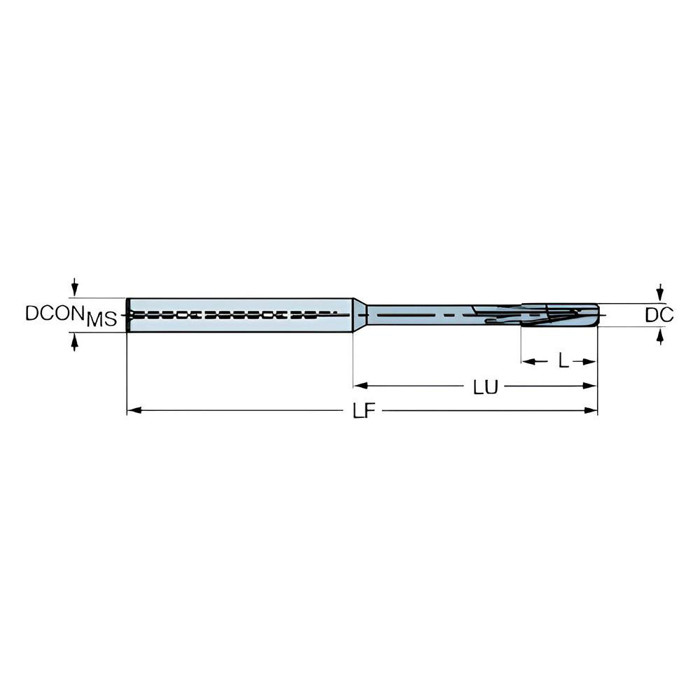 Sandvik Coromant - Chucking Reamer: 10.50mm Dia, 120.00mm OAL, 26.00mm ...