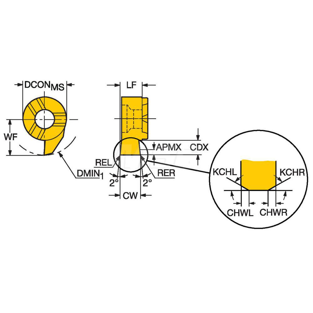 Sandvik Coromant - Grooving Insert: MB07G300-00-11R 1025, Carbide | MSC ...