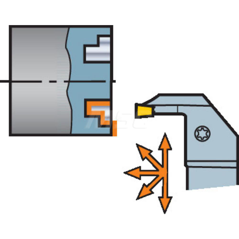 Sandvik Coromant - Indexable Grooving Toolholder: LG123H050-16B-040BM ...