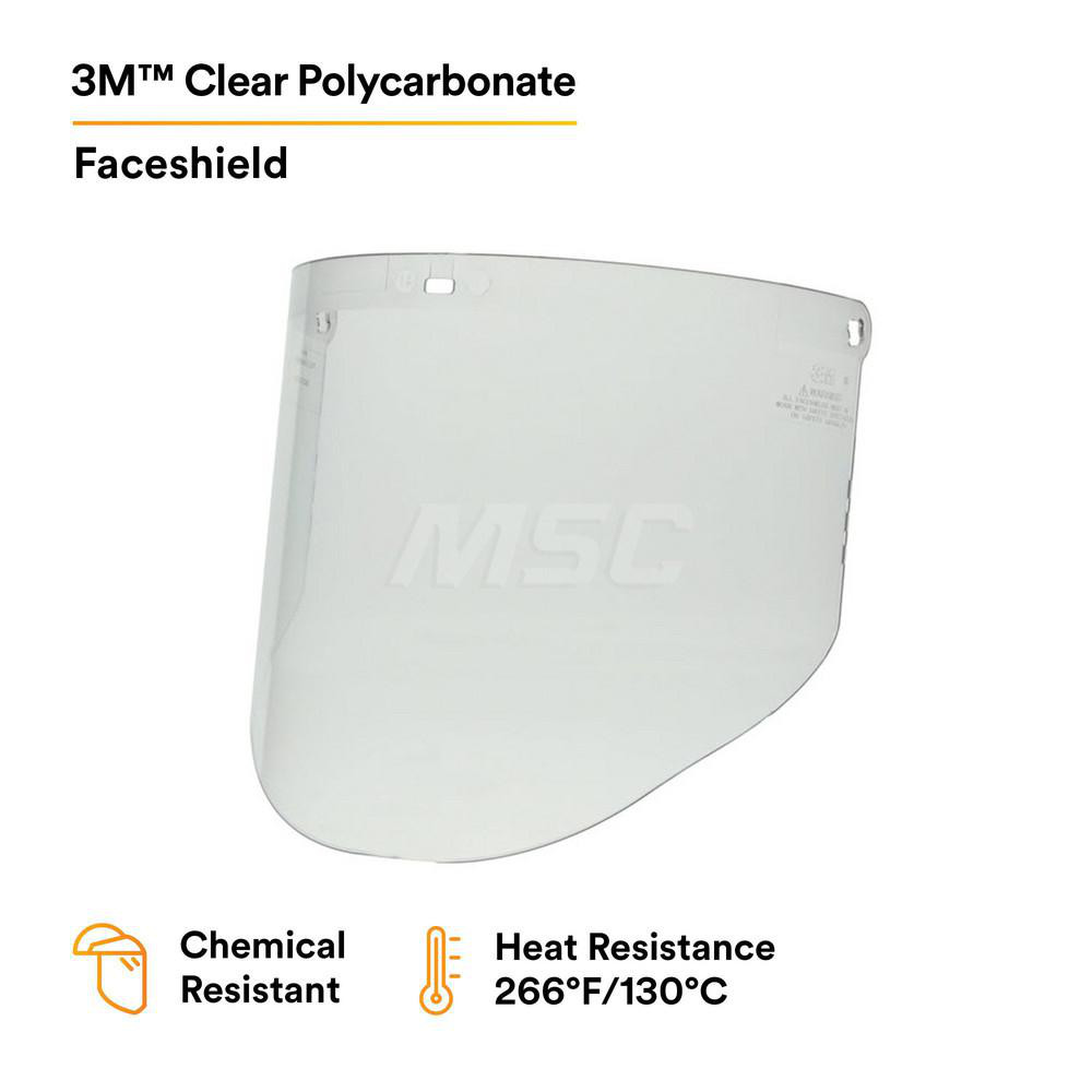 3M - Face Shield Windows & Screens: Replacement Window, Clear, 9" High ...