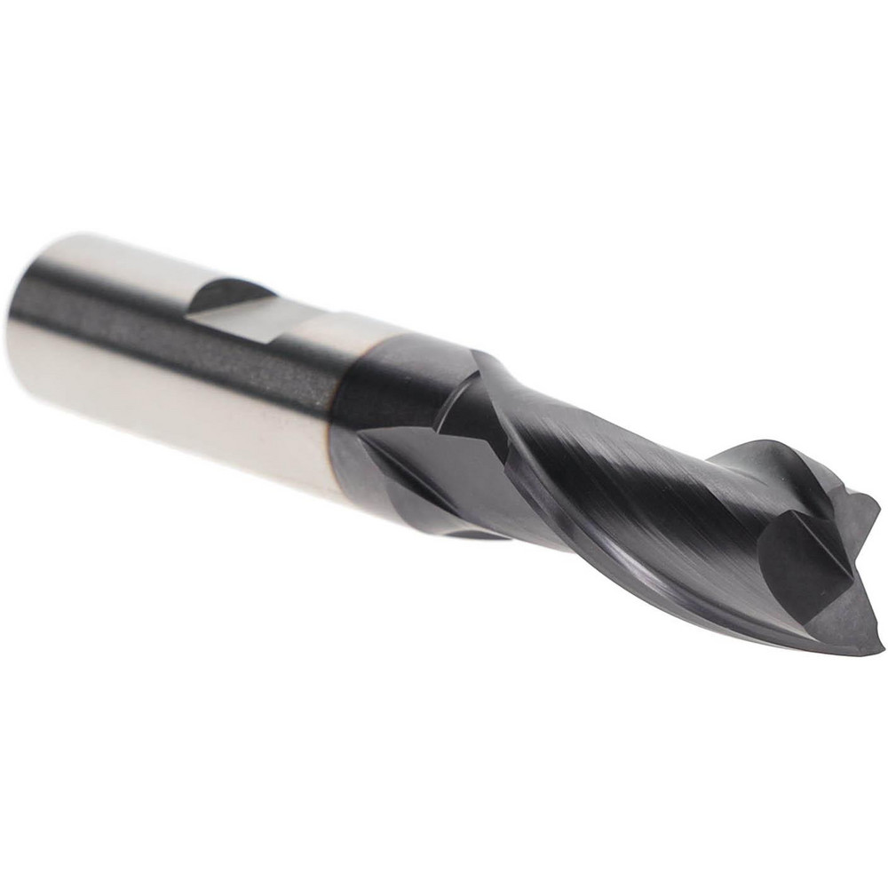 Accupro - Square End Mill: 1/2" Dia, 1" LOC, 2 Flute, Powdered Metal ...