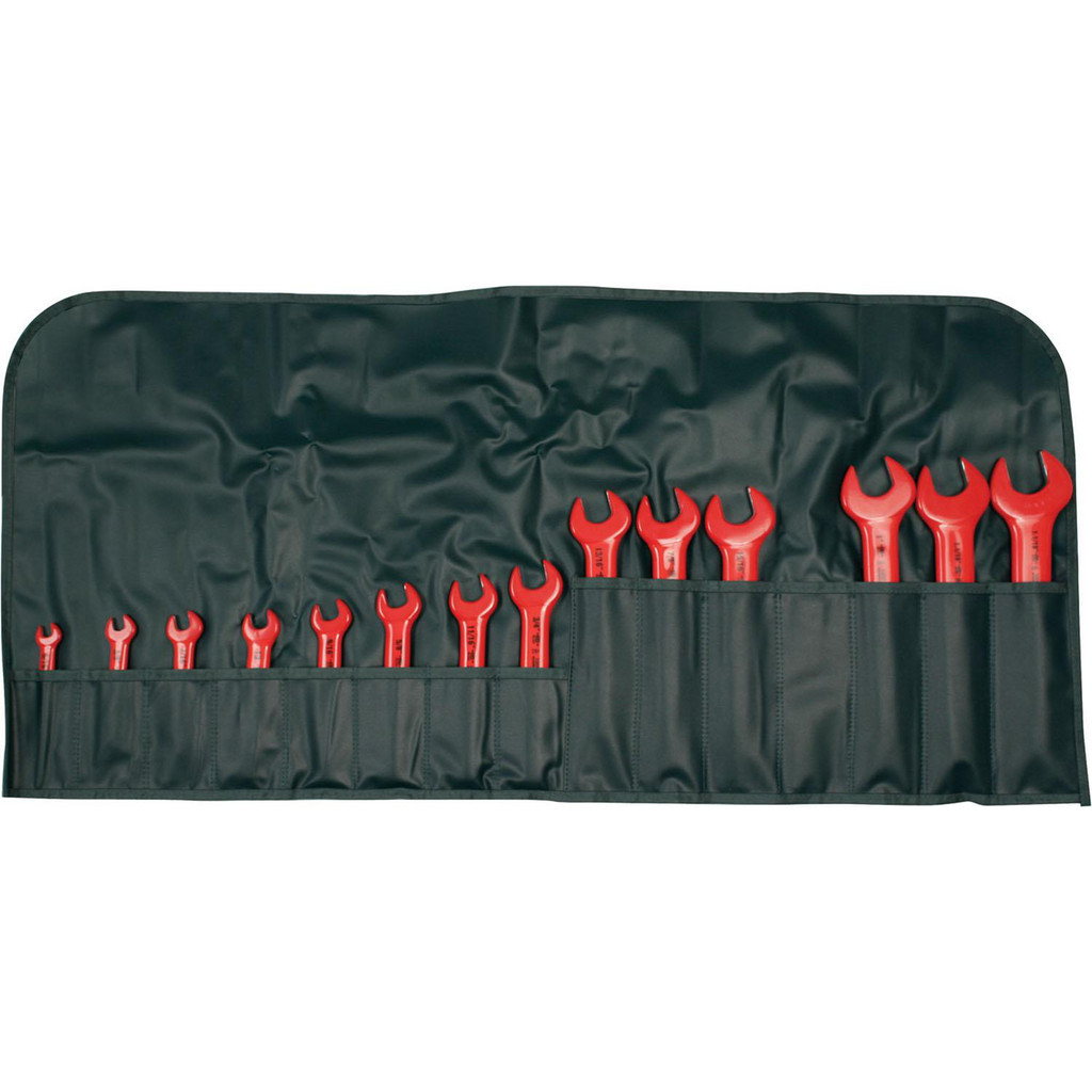 Wiha - Open End Wrench Set: 14 Pc, 5/16 in - 1-1/8 in Wrench | MSC Direct