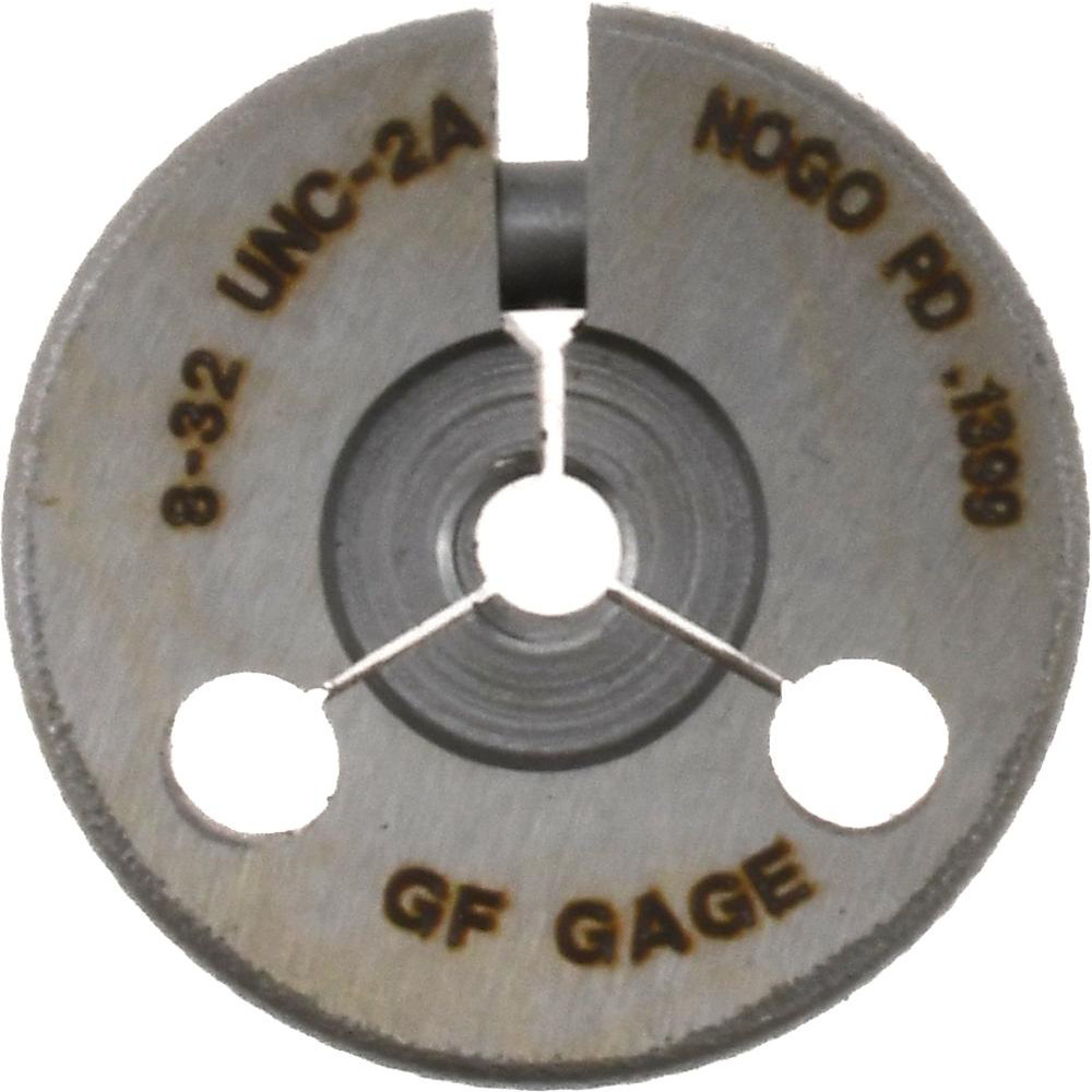 GF Gage - Threaded Ring Gage: #8-32 Thread, UNC, Class 2A, Go & No Go | MSC Direct