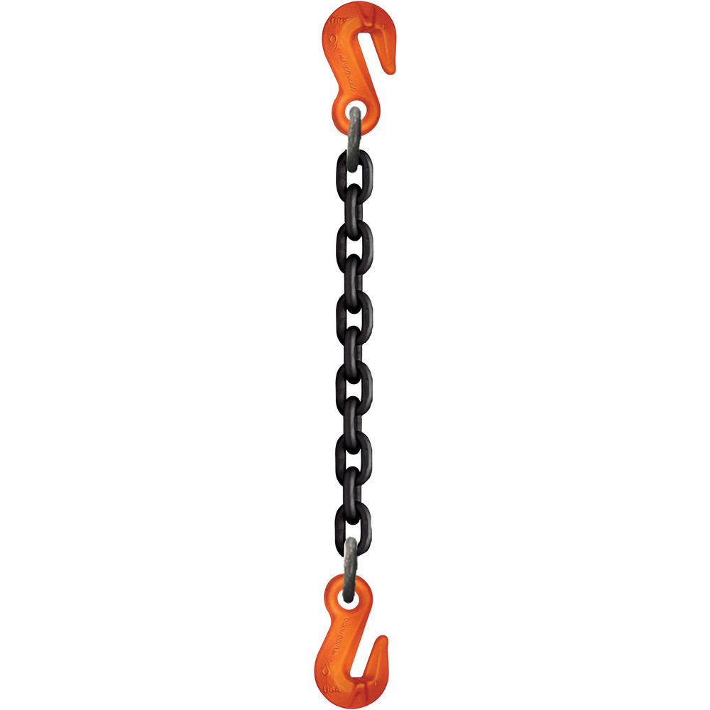 Lift-All - Chain Sling: SGG, 8' Long, 4300 lb Vertical Capacity, 9/32 ...
