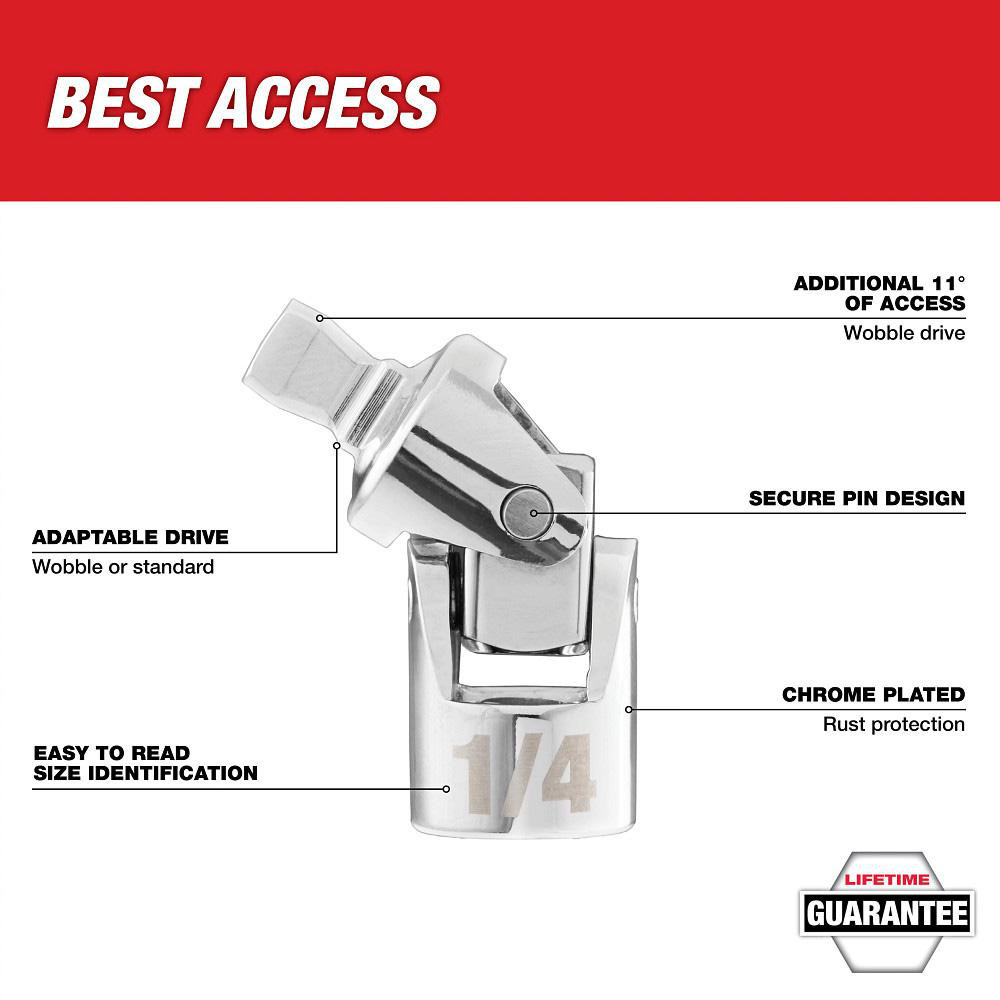 Milwaukee Tool - Socket Adapters & Universal Joints: Joint Type ...