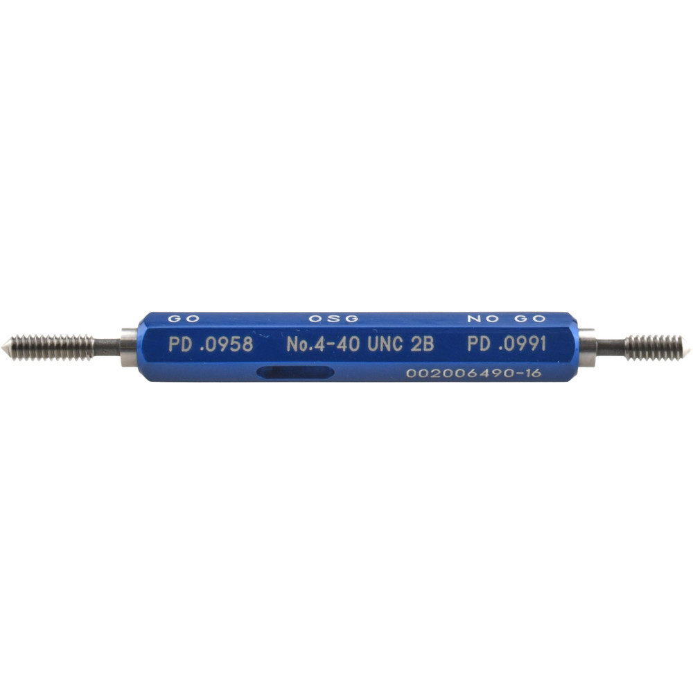 OSG - Plug Thread Gage: #4-40 Thread, 2B Class, Double End, Go & No Go ...