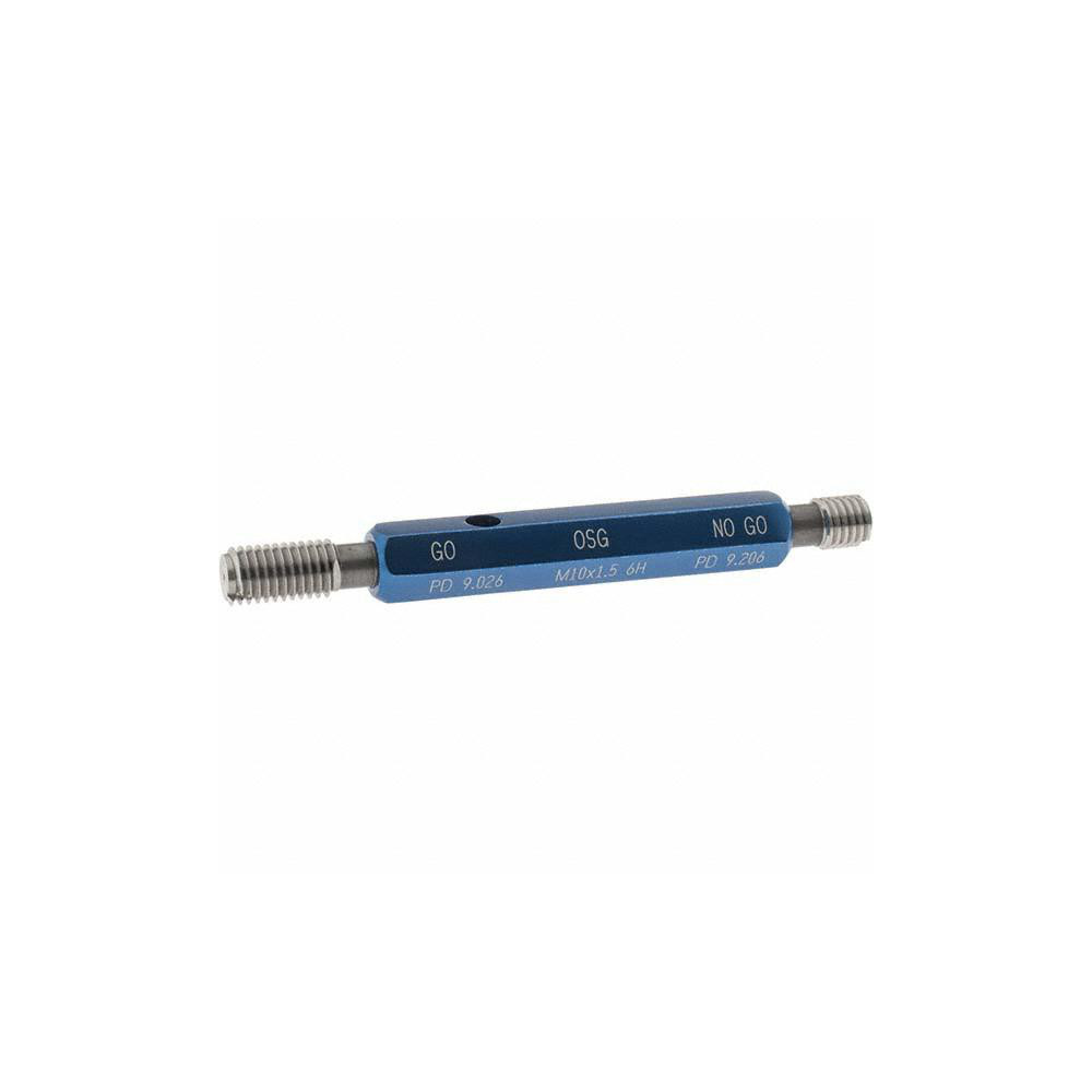 OSG - Plug Thread Gage: M10x1.5 Thread, 6H Class, Double End, Go & No Go | MSC Direct