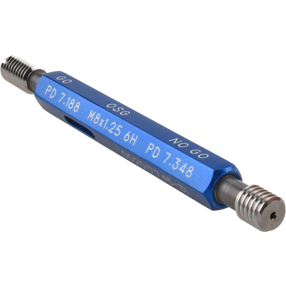 OSG - Plug Thread Gage: M8x1.25 Thread, 6H Class, Double End, Go & No Go | MSC Direct