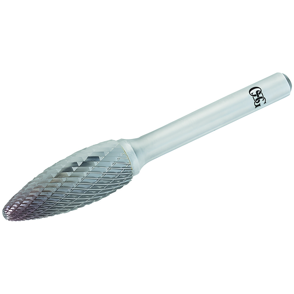 OSG - Abrasive Burr: SH-7, 19.00 mm Cut Dia, Flame, Double Cut | MSC Direct