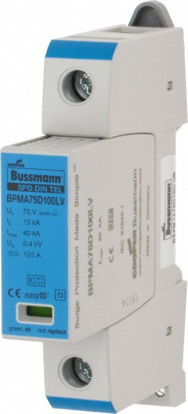 Cooper Bussmann - 1 Pole, 1 Phase, 10 kA Nominal Current, 90mm Long x ...