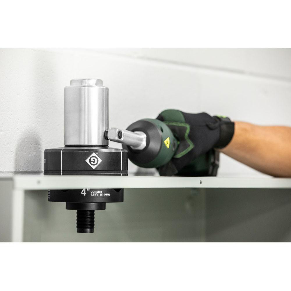 Greenlee - 17 Piece, 0.88 to 4.5445" Punch Hole Dia, Hydraulic Knockout ...